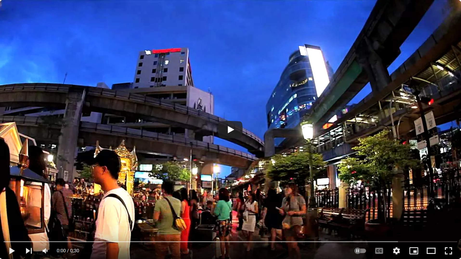 Bangkok Chit Lom, Thailand, Timelapse Movie Asia OOAworld - OOAworld